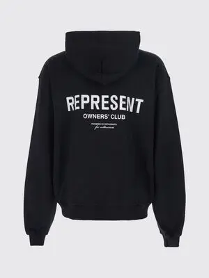 REPRESENT Zip Up Hoodie - Black