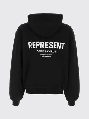 REPRESENT Zip Up Hoodie - Black