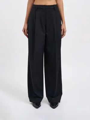 THELATEST Tailored Wide Leg Pants - Black