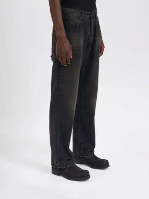 PAURA Distressed Wash Jeans