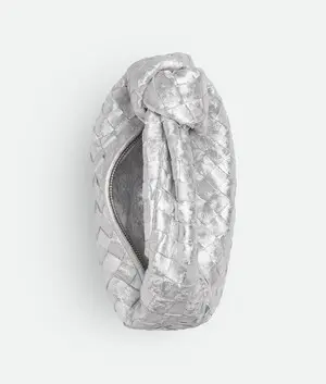 Bottega Veneta Mini Jodie Top Handle Bag - Silver