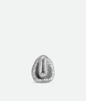 Bottega Veneta Small Lauren 1980 Clutch - Silver