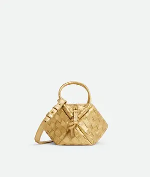 Bottega Veneta Loop Top Handle Cross-body Bag - Gold