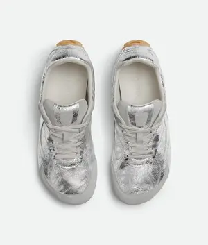 Bottega Veneta Orbit Flash Sneaker - Silver/optical