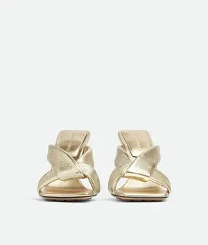 Bottega Veneta Laminated Leather Riva Mule - Medallion
