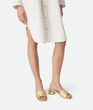 Bottega Veneta Parco Mule - Gold