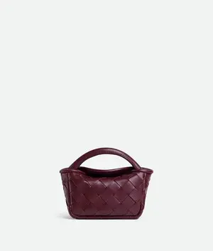 BOTTEGA  VENETA Intrecciato Nappa Leather Pouch With Top Handle