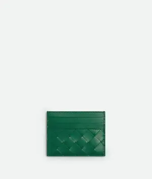 Bottega Veneta Intrecciato Credit Card Case - Jungle