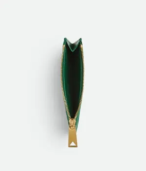 Bottega Veneta Intrecciato Zipped Card Case - Jungle