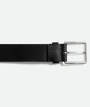 Bottega Veneta Intrecciato Belt - Black