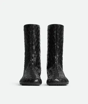 Bottega Veneta Intrecciato Leather Flat Boots
