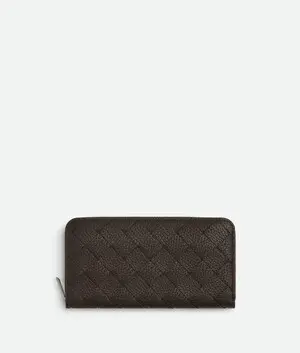 BOTTEGA  VENETA Intrecciato Zip Around Wallet - Fondant