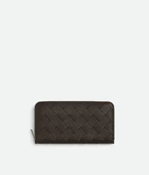 BOTTEGA  VENETA Intrecciato Zip Around Wallet - Fondant