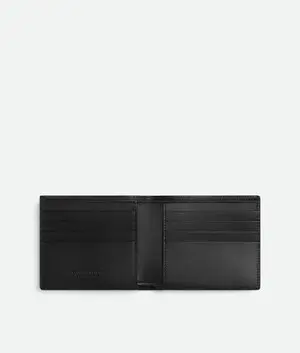 Bottega Veneta Intrecciato Bi-fold Wallet - Black