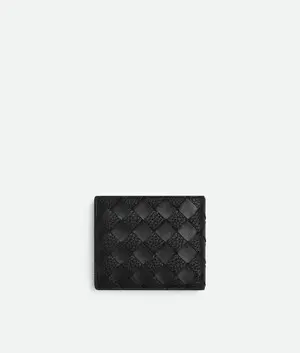 Bottega Veneta Intrecciato Bi-fold Wallet - Black