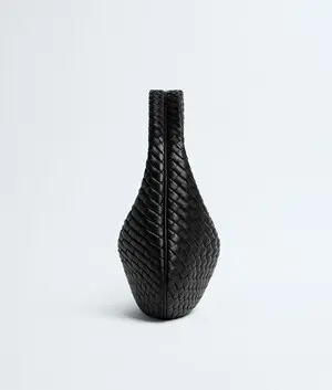 Bottega Veneta Padded Intrecciato Shoulder Bag - Black