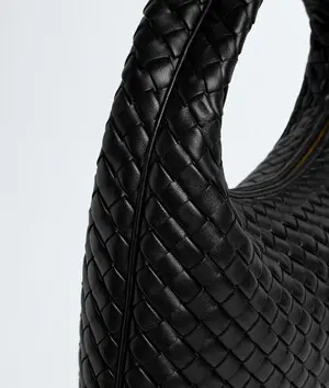 Bottega Veneta Padded Intrecciato Shoulder Bag - Black