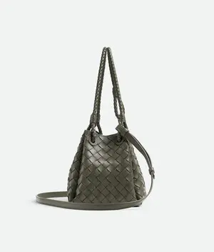 Bottega Veneta Intrecciato Leather Shoulder Bag - Pickle