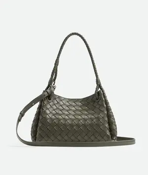 Bottega Veneta Intrecciato Leather Shoulder Bag - Pickle