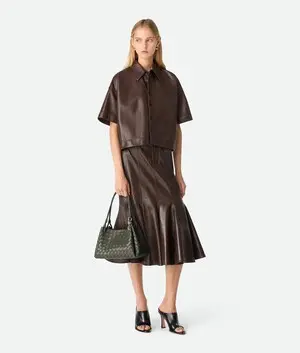 Bottega Veneta Intrecciato Leather Shoulder Bag - Pickle
