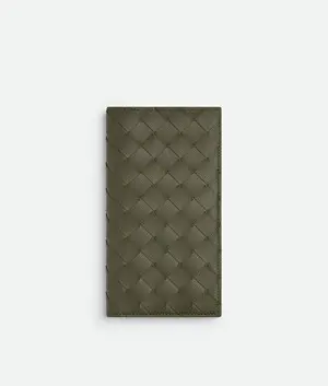 BOTTEGA  VENETA Intrecciato Long Wallet - Crocodile