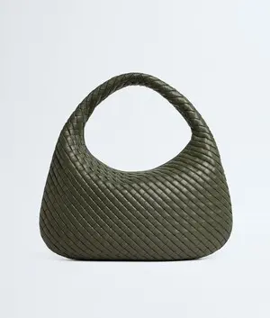 Bottega Veneta Padded Intrecciato Shoulder Bag - Pickle