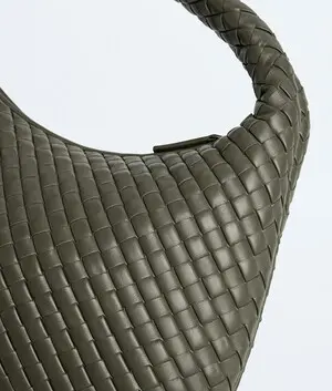 Bottega Veneta Padded Intrecciato Shoulder Bag - Pickle
