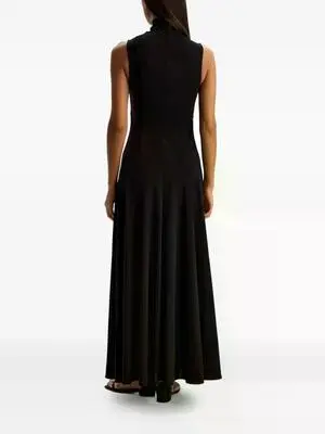 12 STOREEZ Turtleneck Maxi Dress - Black