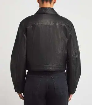Paige Clyde Cropped Leather Jacket