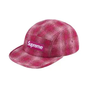 Supreme Harris Tweed Camp Cap - Pink