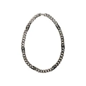 Vetements Logo Chain Necklace - Silver