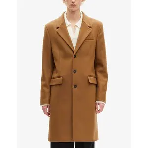 The Kooples Lapel Single-breasted Wool-blend Coat