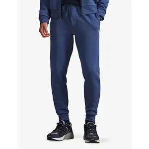 Polo Ralph Lauren Brand-embroidered Tapered-leg Cotton-blend Jogging Bottoms - Blue