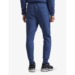 Polo Ralph Lauren Brand-embroidered Tapered-leg Cotton-blend Jogging Bottoms - Blue