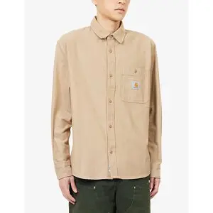 Carhartt Work In Progress Edgar Logo-patch Cotton Shirt