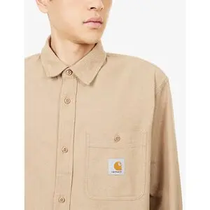 Carhartt Work In Progress Edgar Logo-patch Cotton Shirt