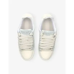 NUMERIS Atelier Denim And Leather Trainers - Pale Blue