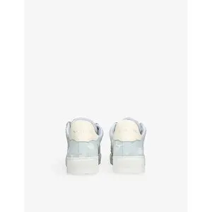 NUMERIS Atelier Denim And Leather Trainers - Pale Blue