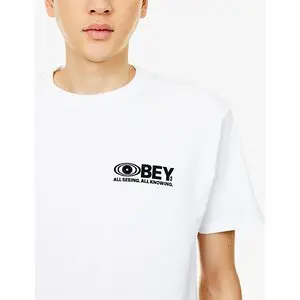 Obey All Seeing Short-sleeve Cotton T-shirt