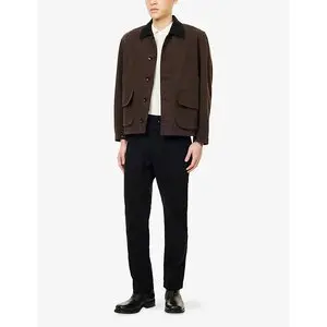 Citizens Of Humanity Hunter Flap-pocket Cotton Jacket - Dark Brown