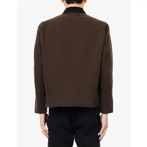 Citizens Of Humanity Hunter Flap-pocket Cotton Jacket - Dark Brown