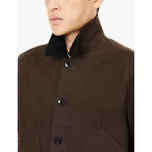 Citizens Of Humanity Hunter Flap-pocket Cotton Jacket - Dark Brown