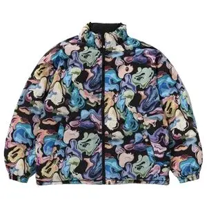 A BATHING APE Art Camo Reversible Down Jacket