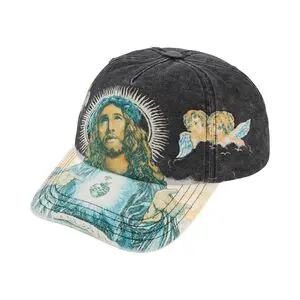 Supreme Jesus 5-panel Cap - Black