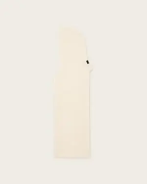 ALLSAINTS Wren Hooded Wool Scarf - Antique White
