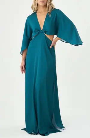 BOAMAR Avalon Cutout Cover-up Maxi Dress - Green