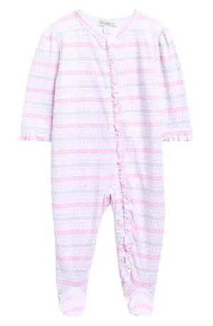 KISSY KISSY Ruffle Pima Cotton Footie