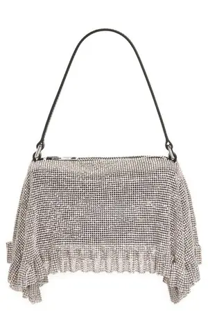 Alexander Wang Divina Crystal Mesh Pochette - Silver