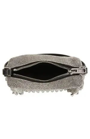 Alexander Wang Divina Crystal Mesh Pochette - Silver