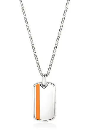 John Hardy Tag Pendant Necklace - Orange